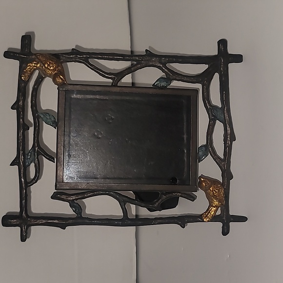 Other | Wrought Iron Picture Frame With Gold Birds | Poshmark